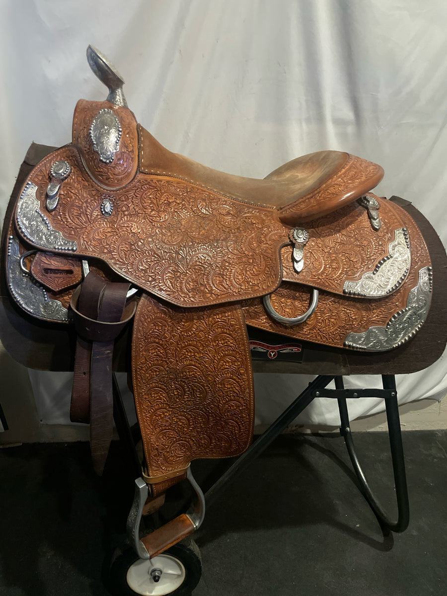 Blue Ribbon Show Seat Size 15 Med. Oil Leather 6 3/4" Pleasure Imperia – Tack Solutions