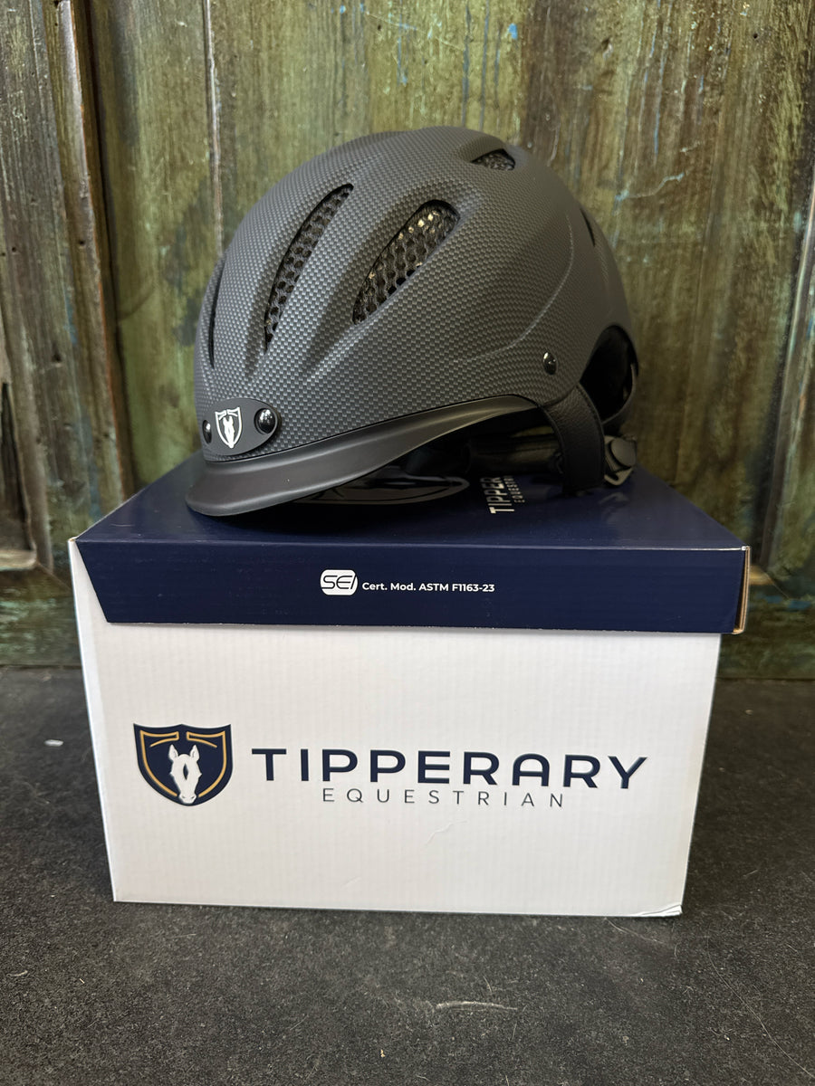 Tipperary Sportage Adult Size M Carbon Grey NEW Helmet - Schooling – Tack Solutions