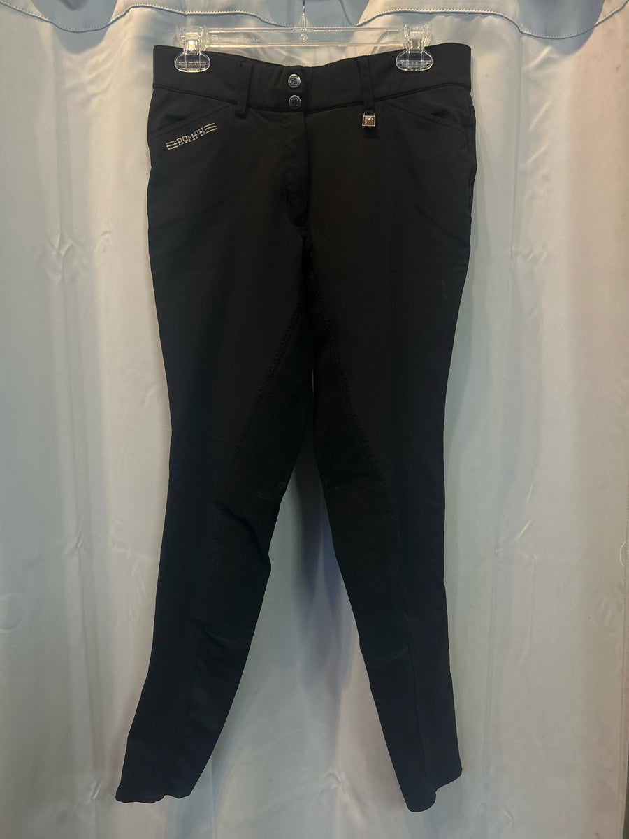 Romfh Size 28L Black USED Excellent Breeches - Full Seat – Tack Solutions